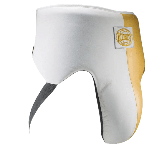 White & Gold Groin Guard - Pro boxing series - Yithsu
